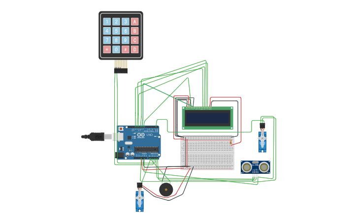 Circuit Design Original Arduino Security And Alarm System Tinkercad 0064