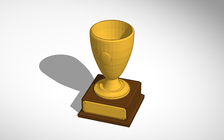 3D design Trophy Cup - Tinkercad