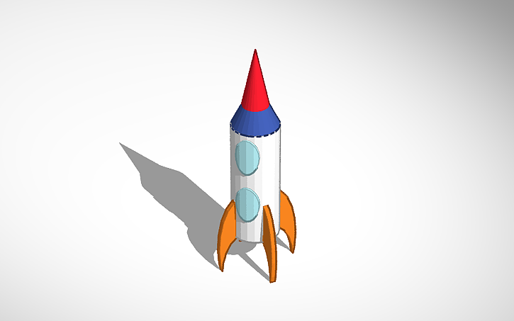 3D design raket - Tinkercad