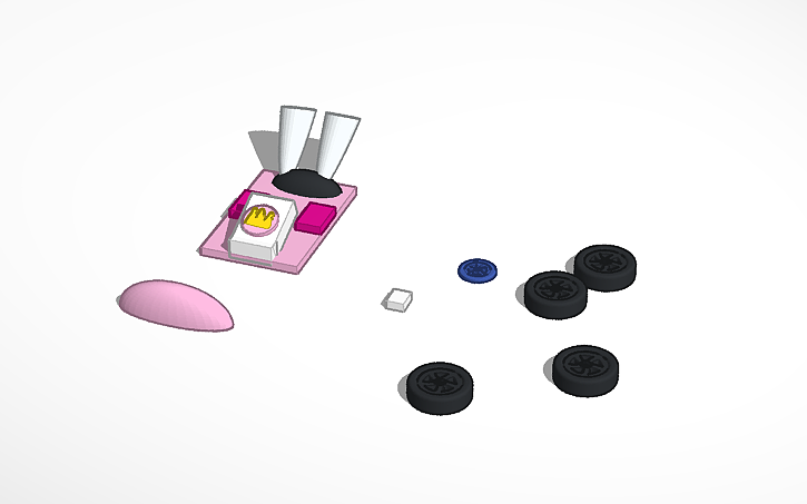 3D design Mario cart - Tinkercad