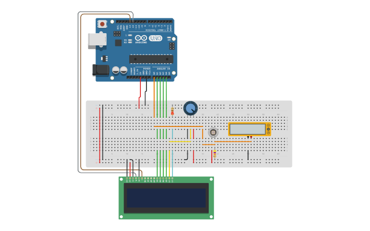 Circuit design Lux photodiode - Tinkercad