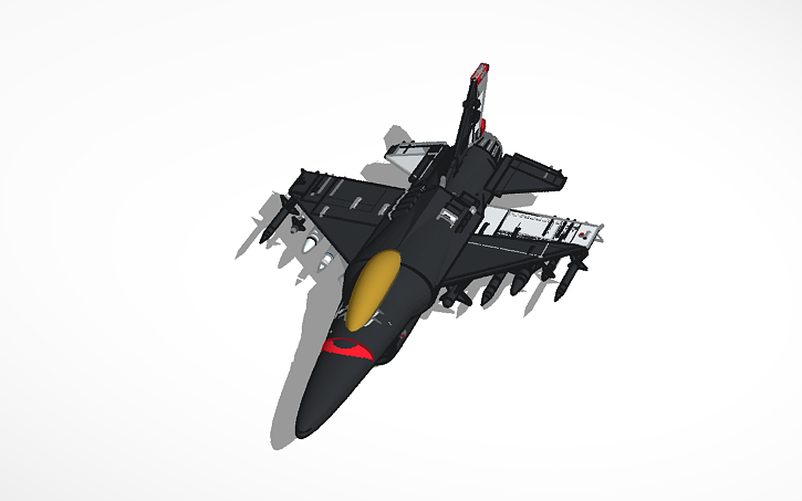 3D design F-22 Fighter Jet - Tinkercad