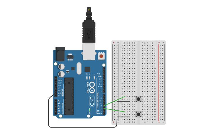 Circuit design Count Polling | Tinkercad