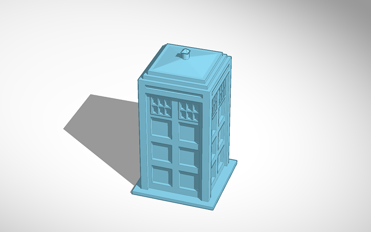 3D design Tardis - Tinkercad
