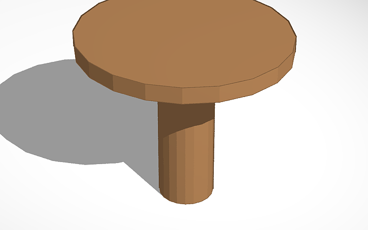3D design стол - Tinkercad
