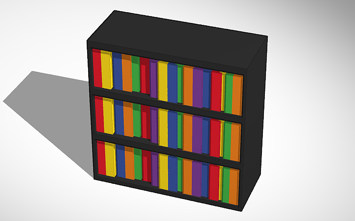 3D design b o o k c a s e | Tinkercad