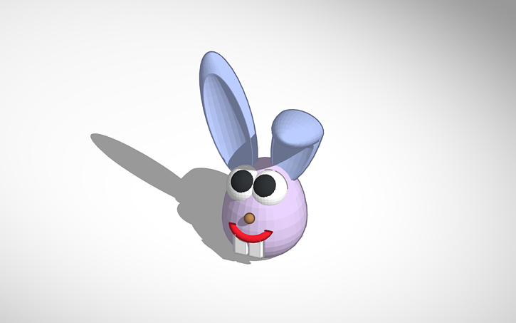 3D design cute bunny!!!! | Tinkercad