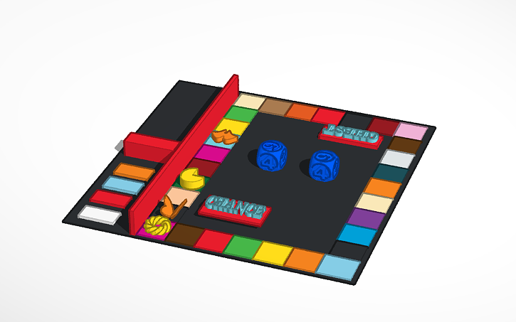 3D design Board Game - Tinkercad