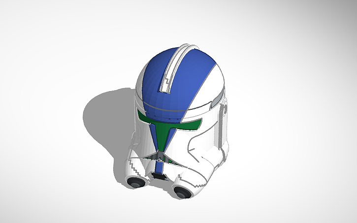 3D design Phase 2 501st Clone Trooper helmet | Tinkercad