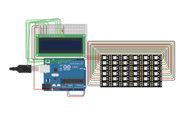 Circuit design snake - Tinkercad
