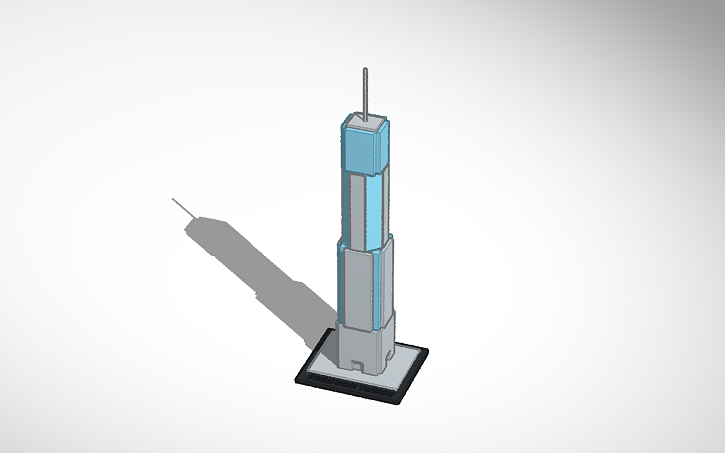 3D design Freedom Tower (Lego Design) | Tinkercad
