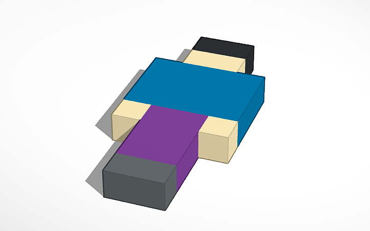 3D design Minecraft Steve | Tinkercad