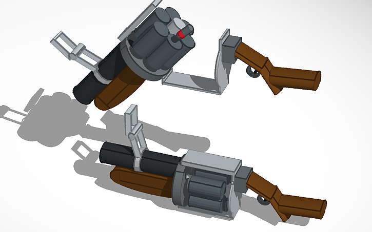 3D design TF2 Grenade Launcher - Tinkercad