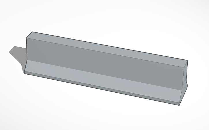 3D design Concrete Barrier - Tinkercad
