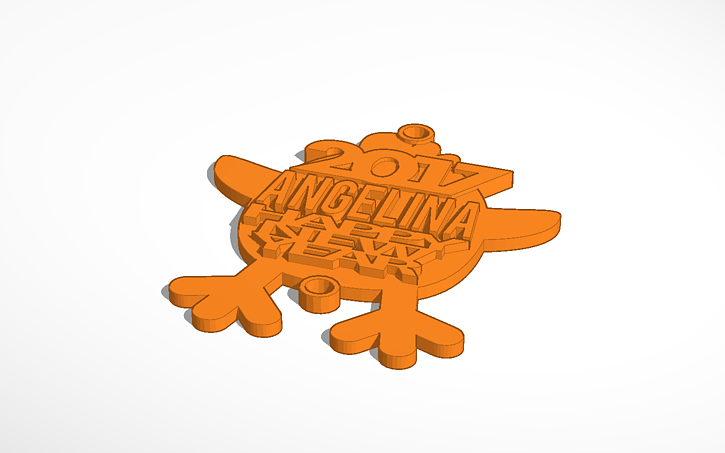3D design ANGELINA NAMETAG | Tinkercad