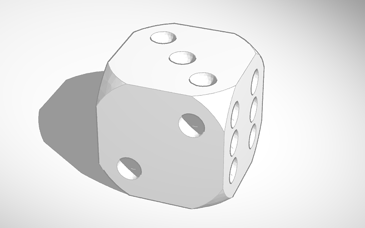 3D design Dado | Tinkercad