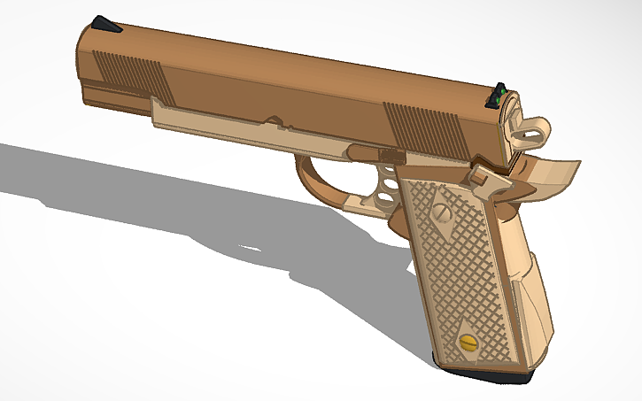 3D design Colt 1911 - Tinkercad