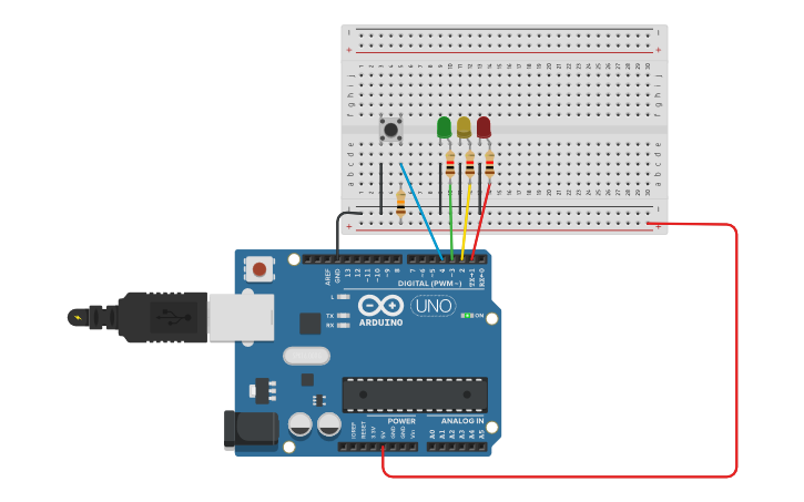 Circuit design Conexión pull up - Tinkercad