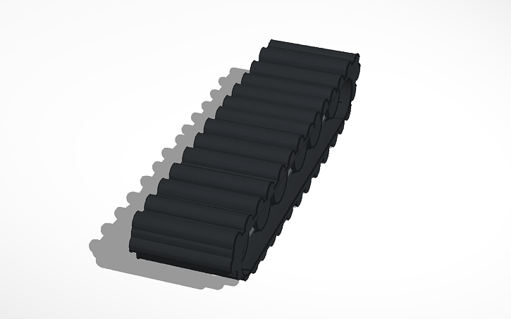 3D design Tank Tracks (Pre-Made) - Tinkercad