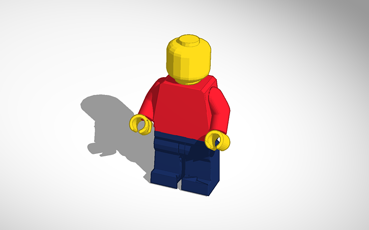 3D design LEGO Minifigure WIP - Tinkercad