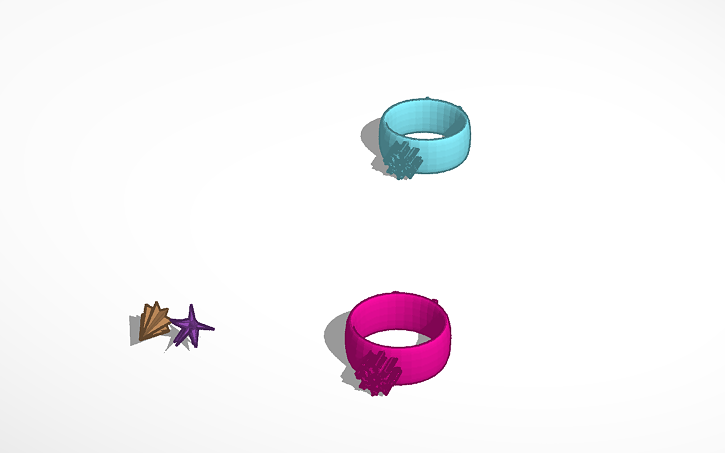 3D design Rings - Tinkercad