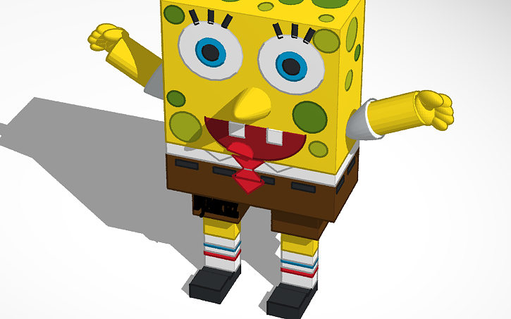 3D design Bob Esponja - Tinkercad