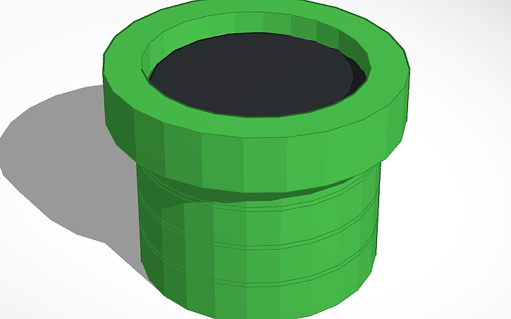 3D design mario tube - Tinkercad