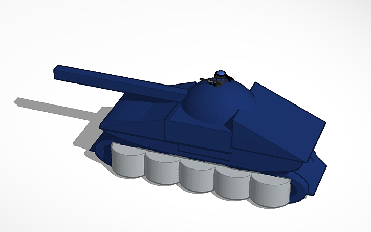 3D design Heavy blue paintball tank - Tinkercad
