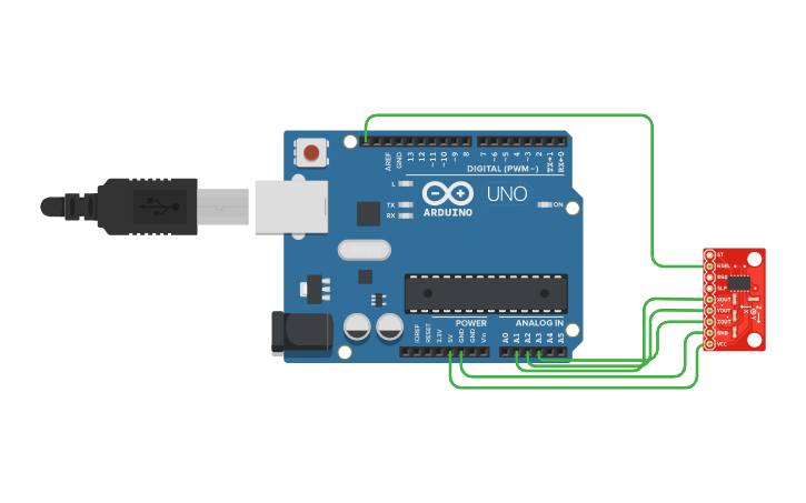 Circuit Design Accelerometer Tinkercad