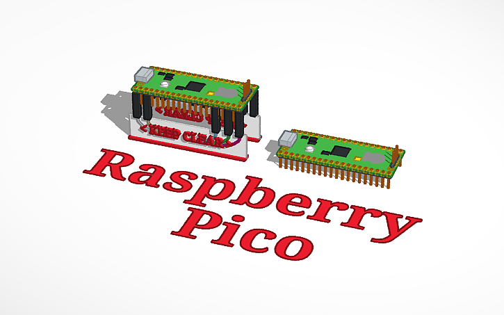 3D design Raspberry Pico - Tinkercad