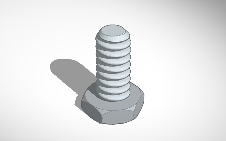 3D design Screw - Tinkercad
