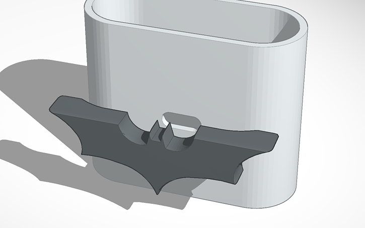 3D design Dark Knight Neckerchief Slide | Tinkercad