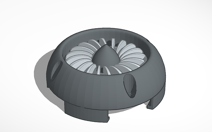 3D design 40mm Jet Fan Grill - Tinkercad