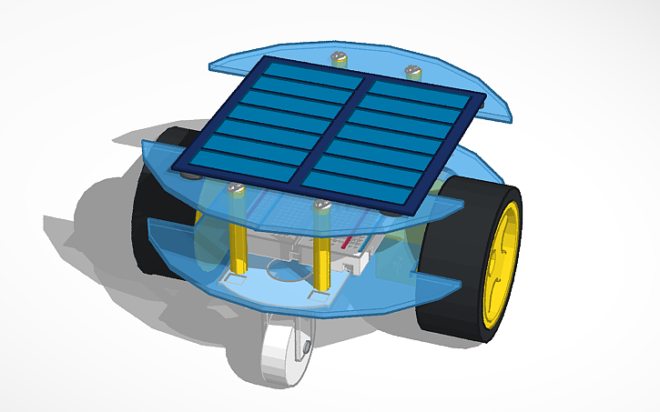 3D design Fattaya Amorte_Line Follower Robot (Solar Tracking System ...