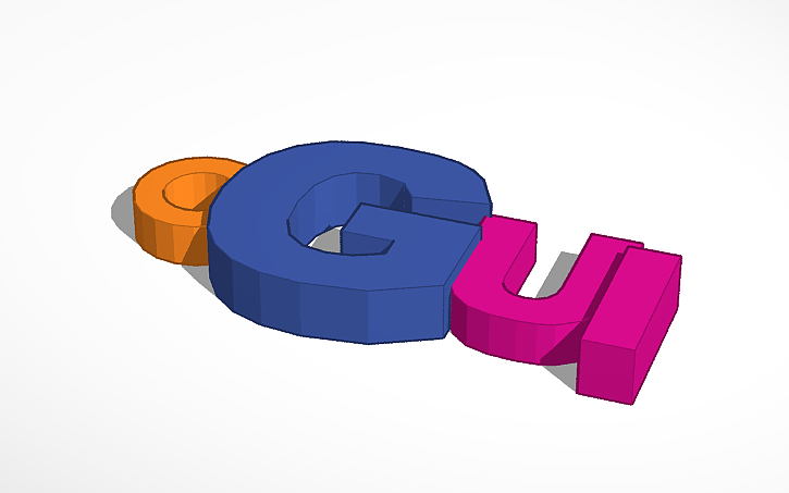3D design Chaveiro Gui | Tinkercad