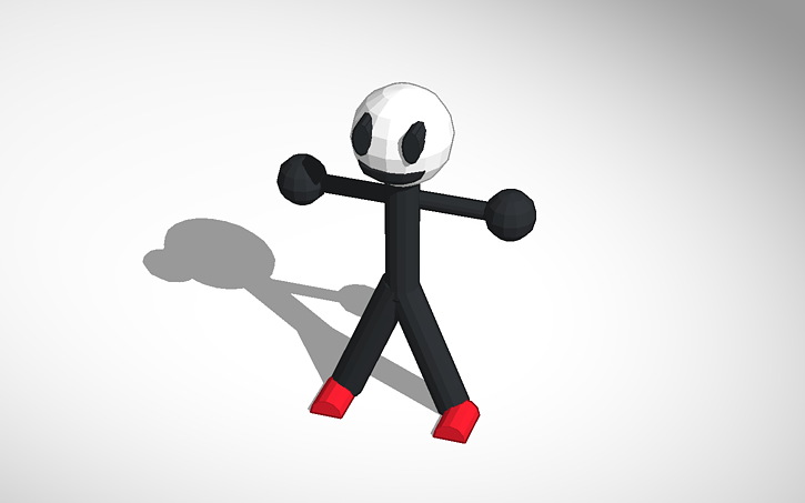 3D design Stickman - Tinkercad