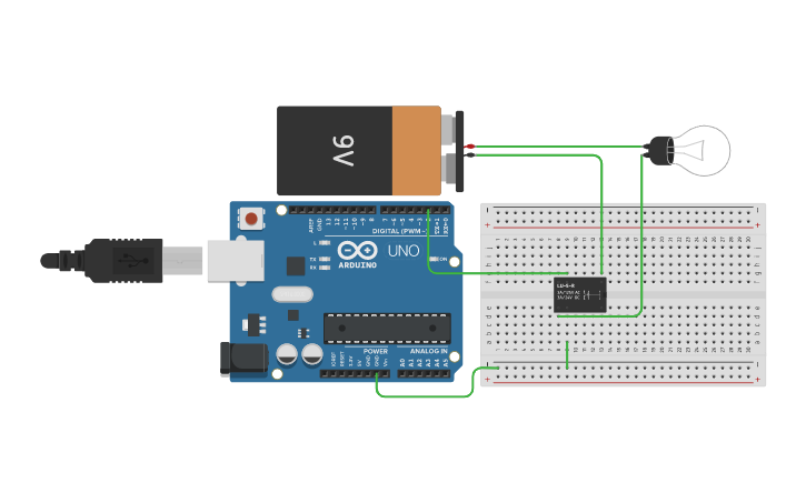 Circuit design Rele | Tinkercad