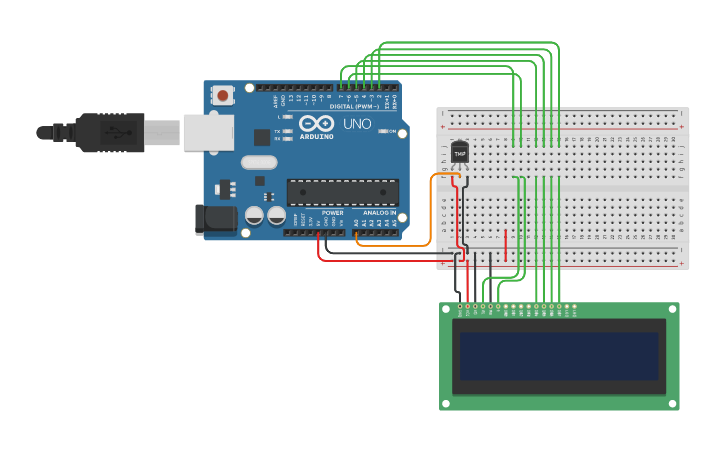 Circuit design Aula 7 - Microcontroladores | Tinkercad
