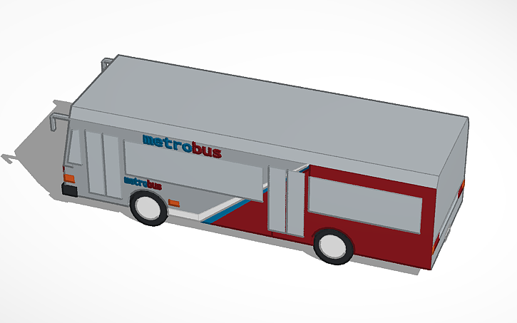 3d Design Metro Bus Dc Ats Tinkercad