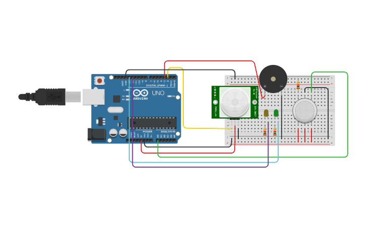Circuit design sensors - Tinkercad