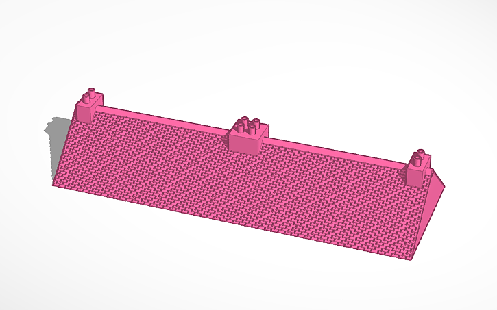 3D design House roof N scale - Tinkercad