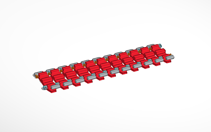3D design print in place tank tracks - Tinkercad