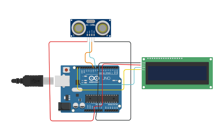 Circuit design Digital Scale using Arduino - Tinkercad