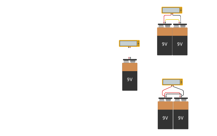 Circuit design Circuitos en Serie y Paralelo (BATERIAS) - Tinkercad