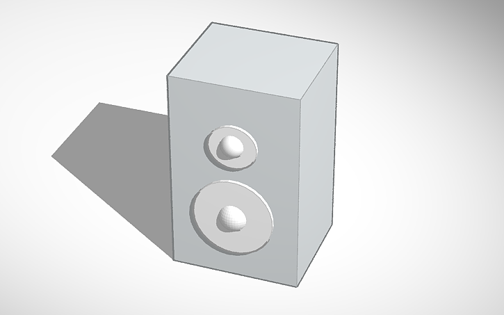 3D design Speaker - Tinkercad