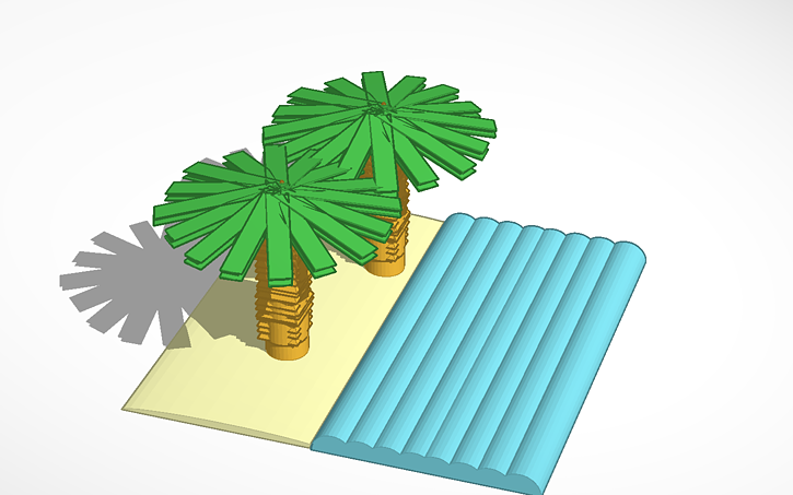 3D design Beach - Tinkercad