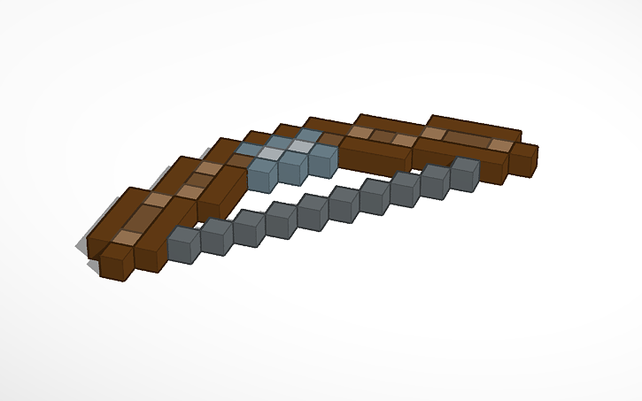 3D design Minecraft Bow | Tinkercad