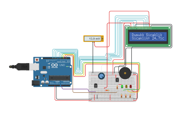 Circuit design interrupt_tmp36 %95 | Tinkercad