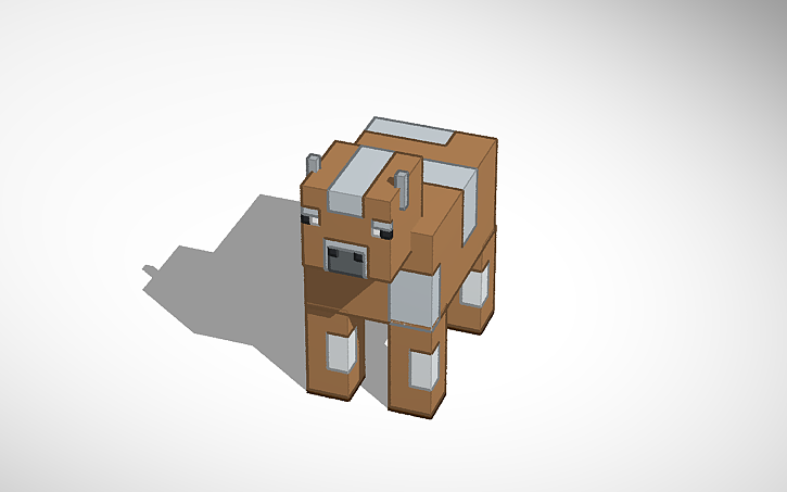 3D design cow - Tinkercad