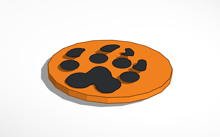 3D design Tabby Scratch Token | Tinkercad